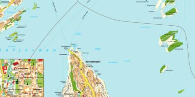 Norveška zemljevid - Karte, Norveška (Severna Evropa - Evropa)